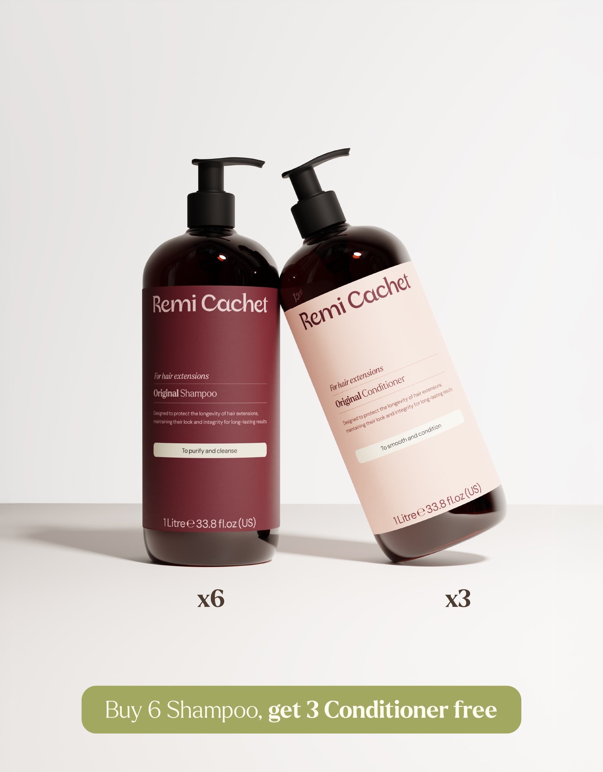 Shampoo & Conditioner Bulk Bundle | Remi Cachet